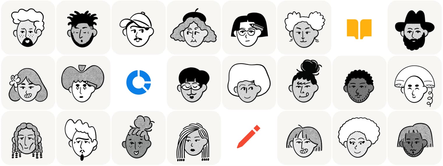Download and share – Notion Faces